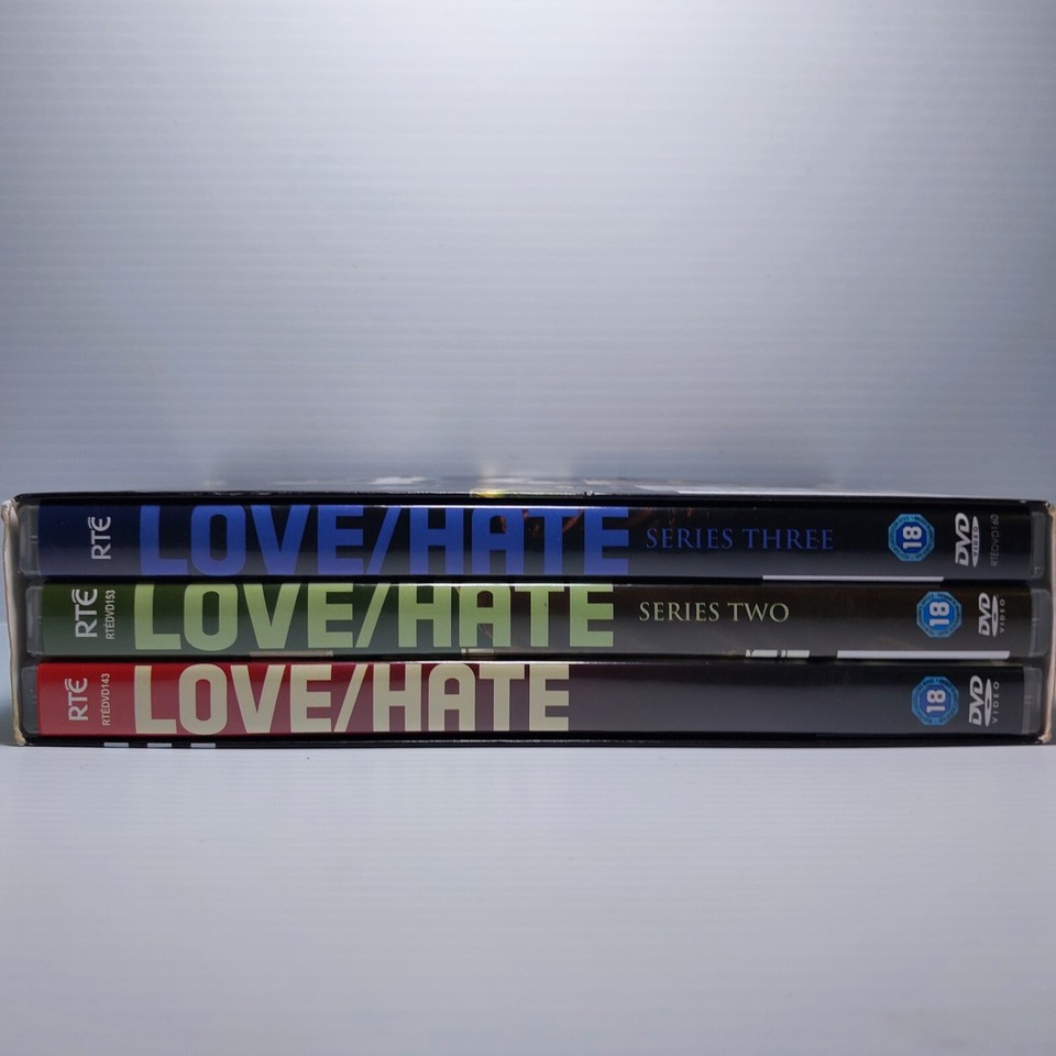 Love / Hate DVD Season 1-3 5 Discs 1 2 3 RTE- Aidan Gillen Irish Drama ...