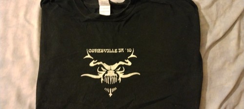 Men's Black Printed T-shirt, Gildan Tag 2XL, Conesville Motorcycle ...