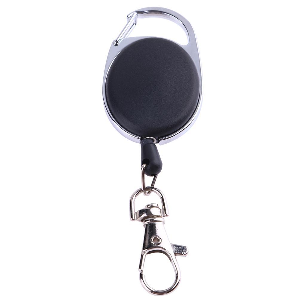 Nylon Rope Recoil Ring Outdoor Survival Retractable Key Chain with Clip ...