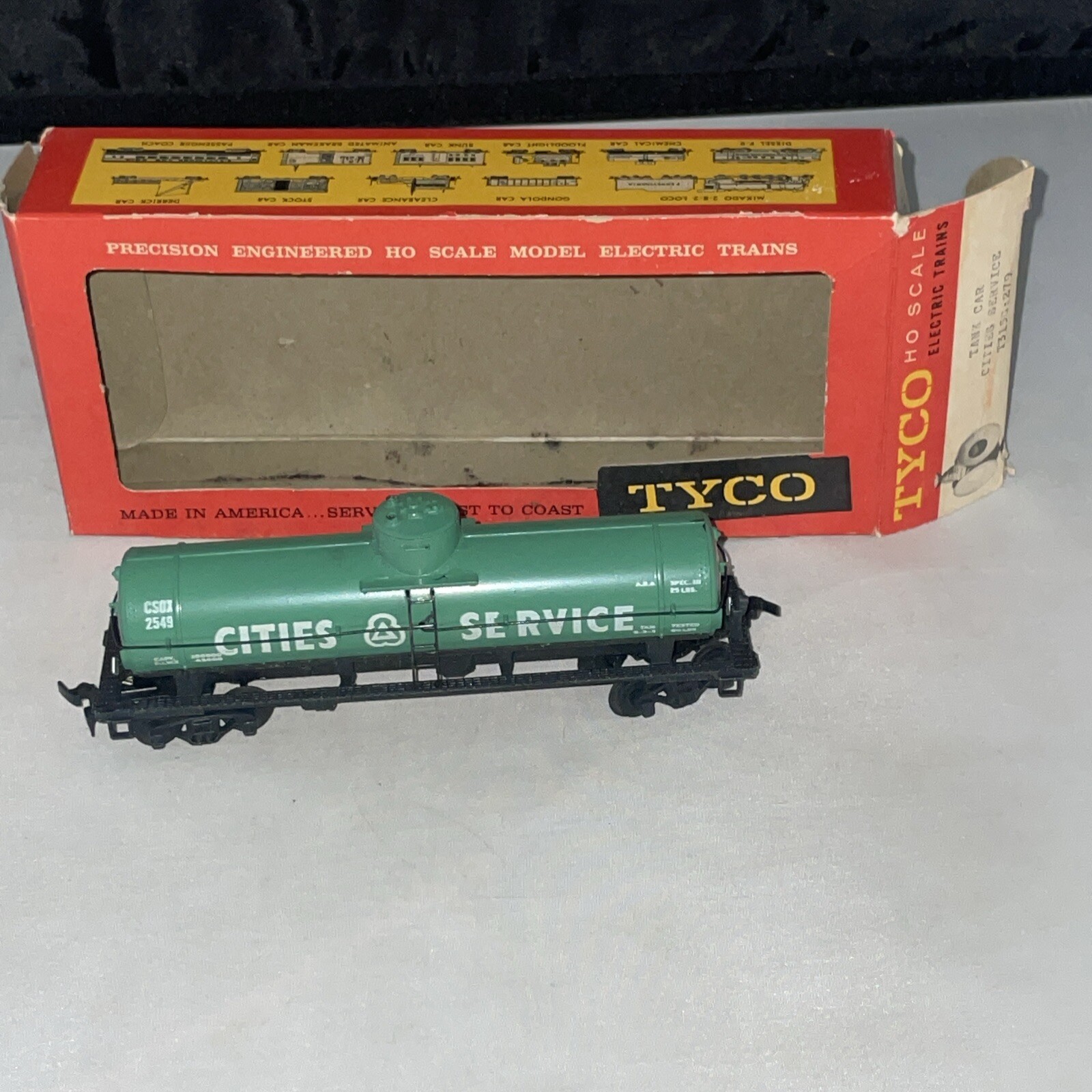 Vintage TYCO Cities Service Tank Car - HO Scale T315G:279 | eBay