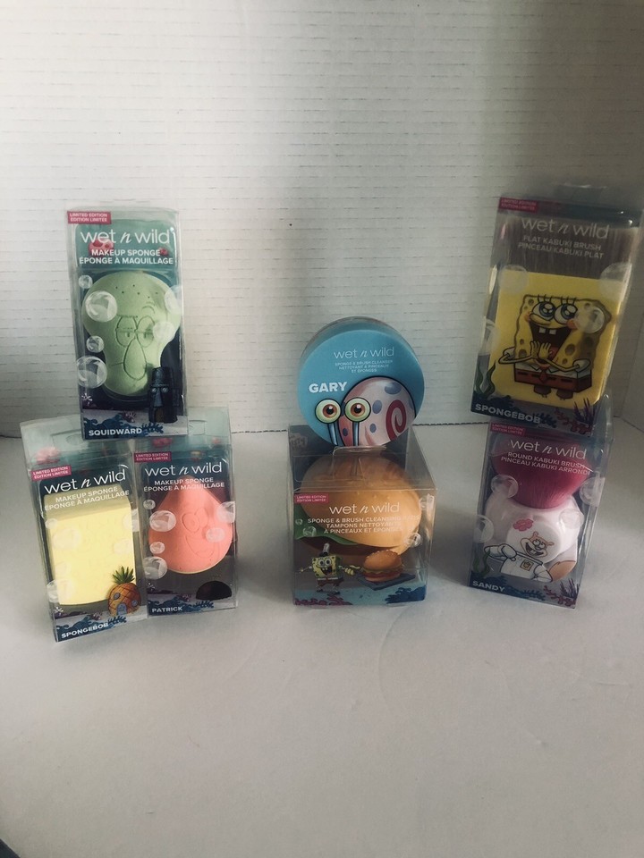 Wet n Wild SpongeBob Squarepants Makeup Collection Set of 7 | eBay