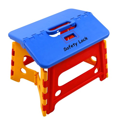 Kids Folding Step Stool for Toddlers Bathroom Sink – Safety Lock to ...