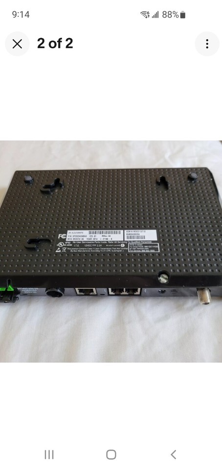 Verizon FIOS TV Internet ONT I-211M-K Coax Optical Network Terminal ...