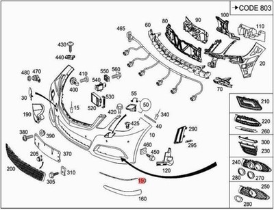Genuine MERCEDES S212 W212 Sedan Wagon Right Trim strip 2128850421 | eBay