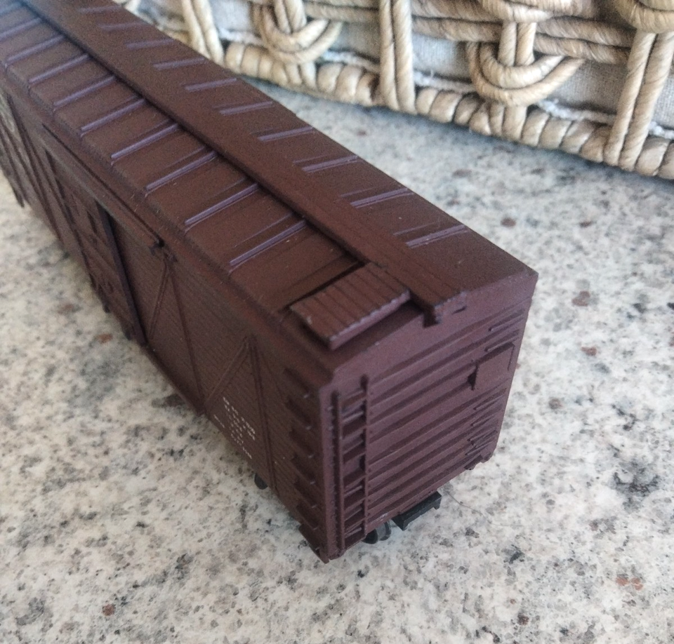 MODEL TRAINS Athearn HO Scale 40' Wood Side Box Car Santa Fe ATSF ...