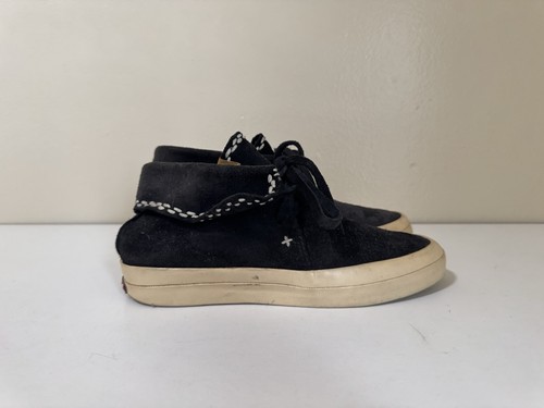 Visvim Flynt Hi Sashiko Black Suede Sneakers Size 8 | eBay