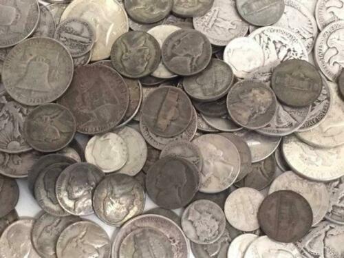 OLD US COINS COLLECTION ~ 90% SILVER LOT ~ HOARD Pre1964 UNC BULLION ...