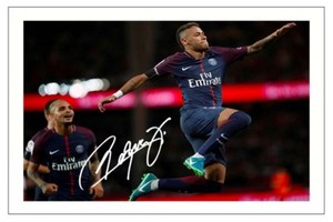 NEYMAR JR PARIS ST GERMAIN PSG AUTOGRAPH SIGNED PHOTO PRINT SOCCER | eBay