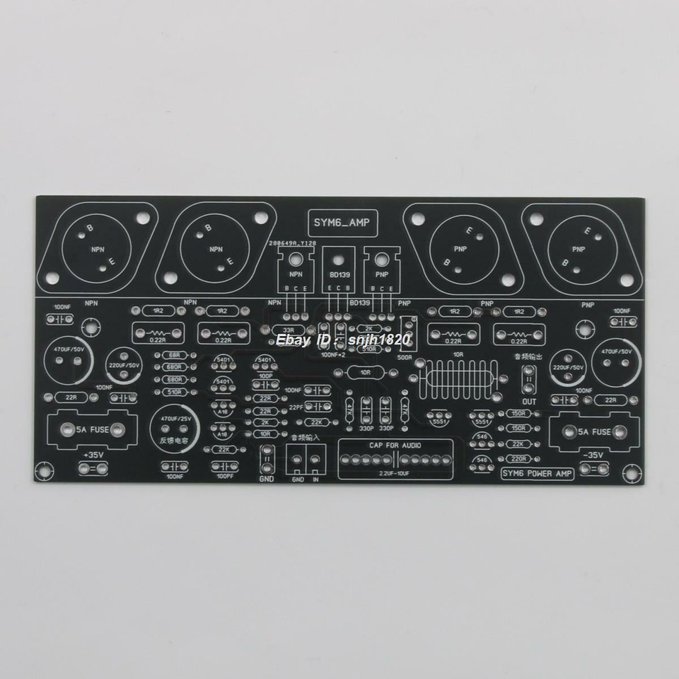 One Pair Mono SYM6 200W Classic Discrete MJ15024 /15025 Power Amplifier ...