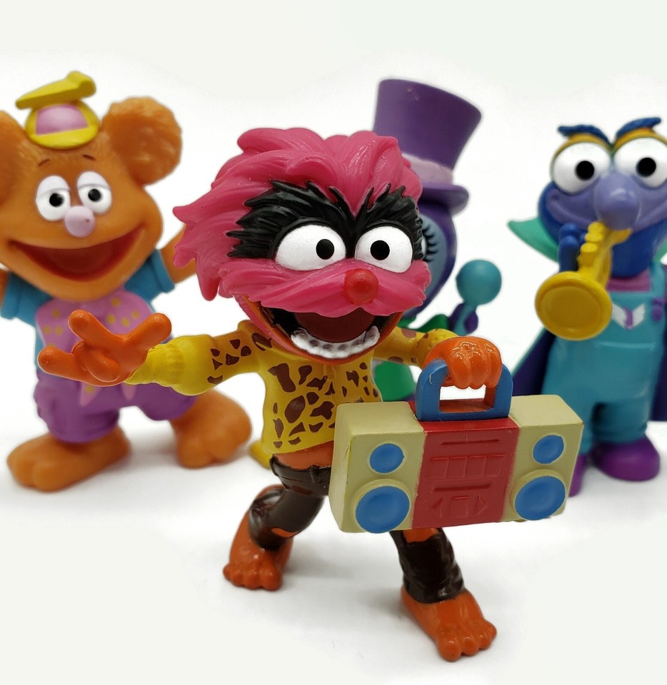 Disney Muppet Babies Rocksplosion 5 Piece Figure Set Animal Miss Piggy ...