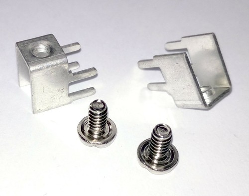 Lot of 2 Keystone 8190-4 PC Screw Terminals 4 Pin 6-32 Right Angle ...