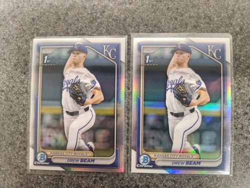 2024 Bowman Draft Baseball Drew Beam Bowman Chrome Base Refractor 1st ...