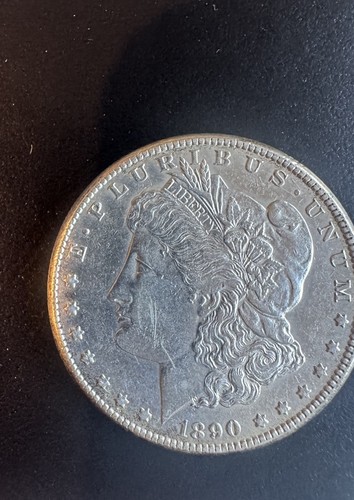 1890 CC Morgan Silver Dollar Excellent Details Staple Scratch | eBay