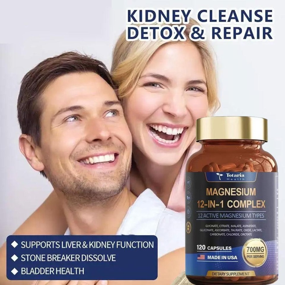 Totaria Magnesium 12 in 1 Complex 700mg - Glycinate Citrate Malate ...