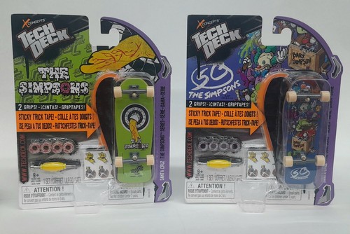Tech Deck Santa Cruz ×2 Simpsons model Skateboards HOMER & BART SIMPSON ...