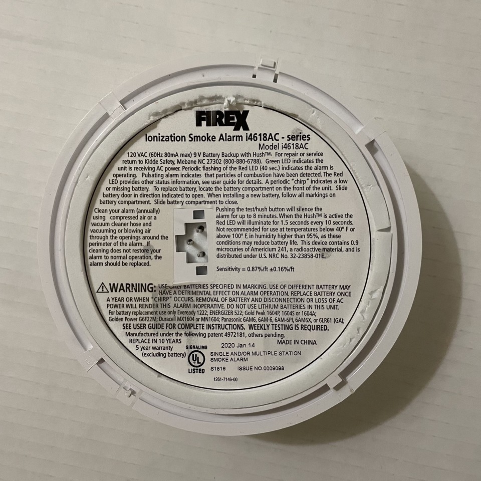 MFD 2020 - KIDDE i4618AC Firex Hardwired Smoke Detector | eBay