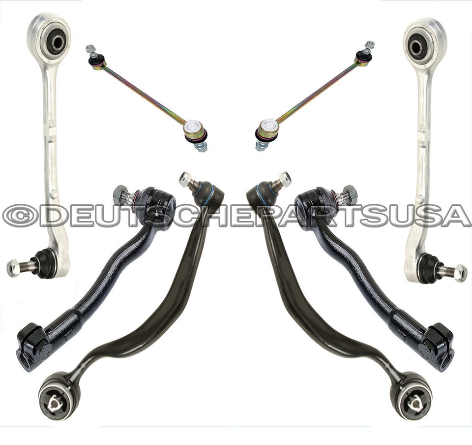 HD Control Arm Arms Ball Joint Sway Bar Tie Rod Kit 8 for BMW E38 740i ...