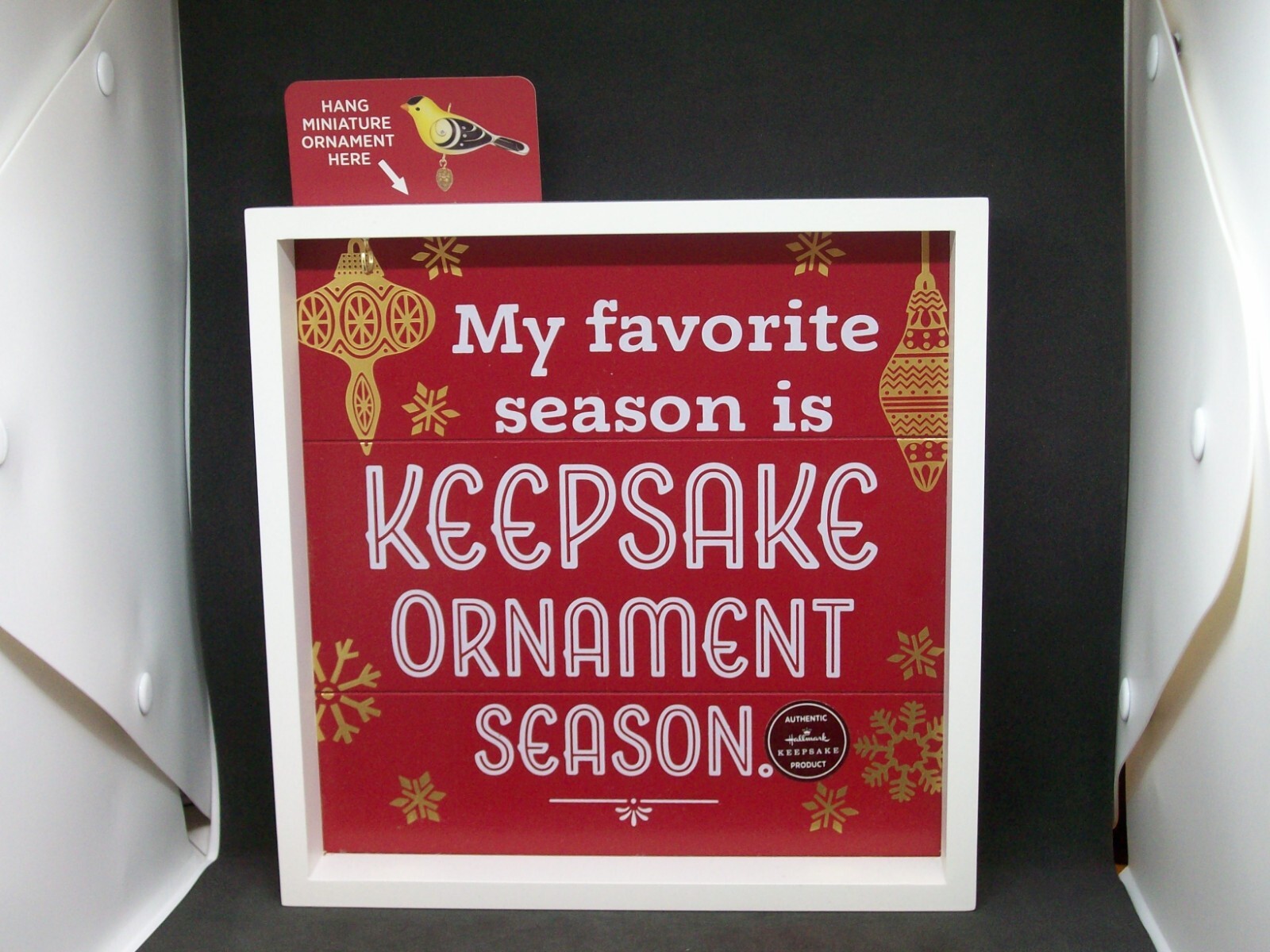 Hallmark 2020 Keepsake Ornament Season - Wood Frame/Sign - Miniatures ...