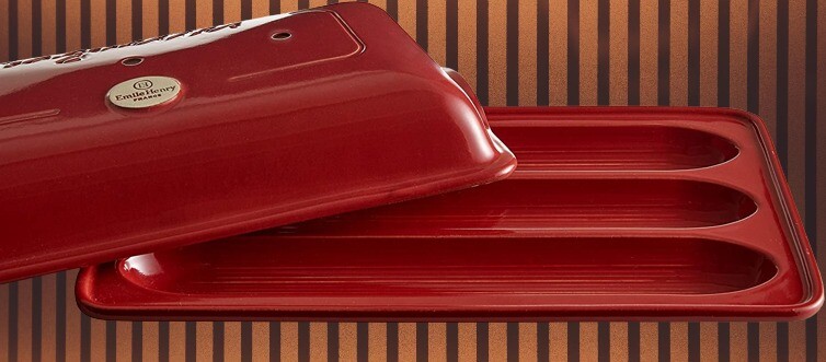 Emile Henry 345506 Baguette Baker - Burgundy for sale online | eBay