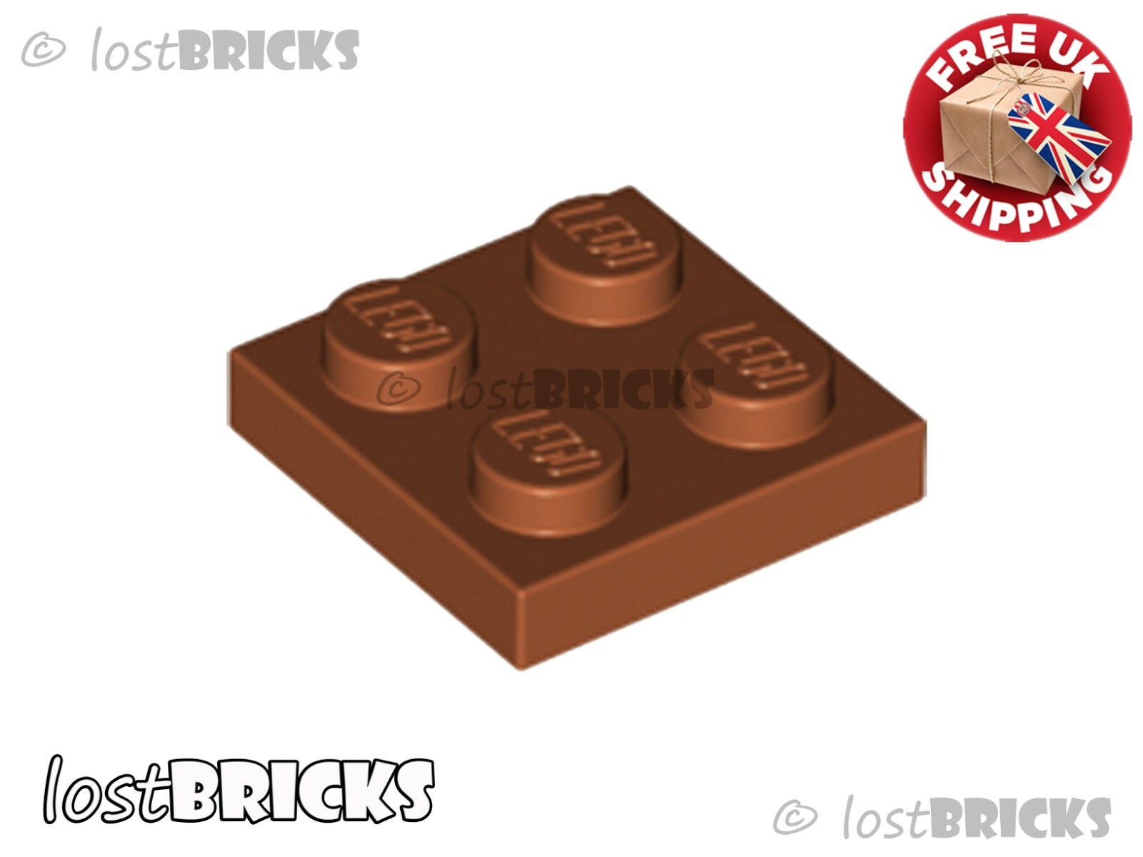 LEGO - Part 3022 - Pack of 10 x NEW LEGO Plates 2x2 +SELECT COLOUR ...