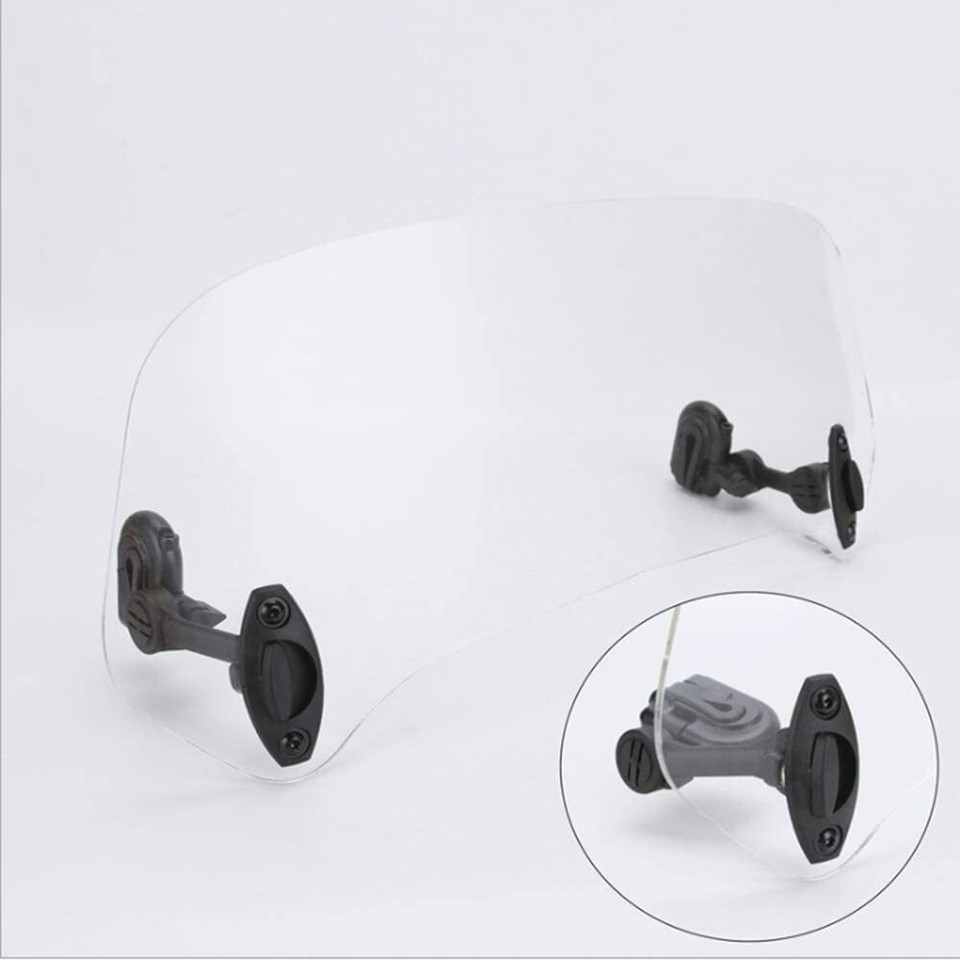 Adjustable Windshield Clip On Extension Spoiler Wind Deflector For ...