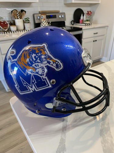 Memphis Tigers Full-Size Schutt Replica Blue Football Helmet | eBay