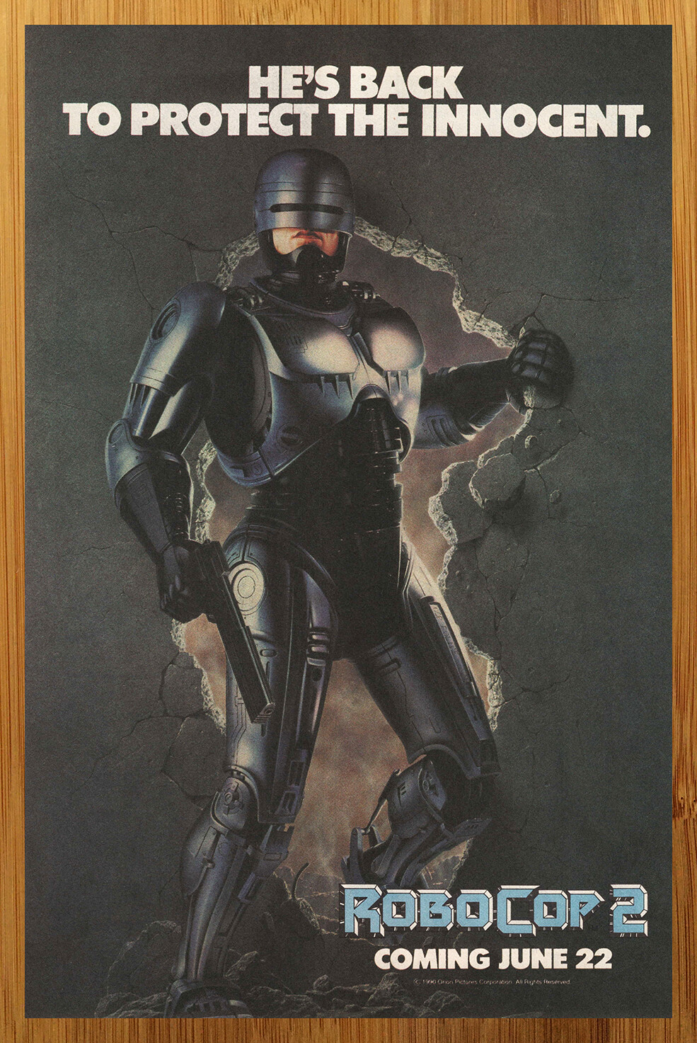 1990 Robocop 2 Vintage Movie Print Ad/Poster Advert 80s 90s Man Cave ...