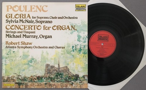 P621 Poulenc Gloria Organ Concerto Murray Shaw Telarc DG-10077 Digital ...