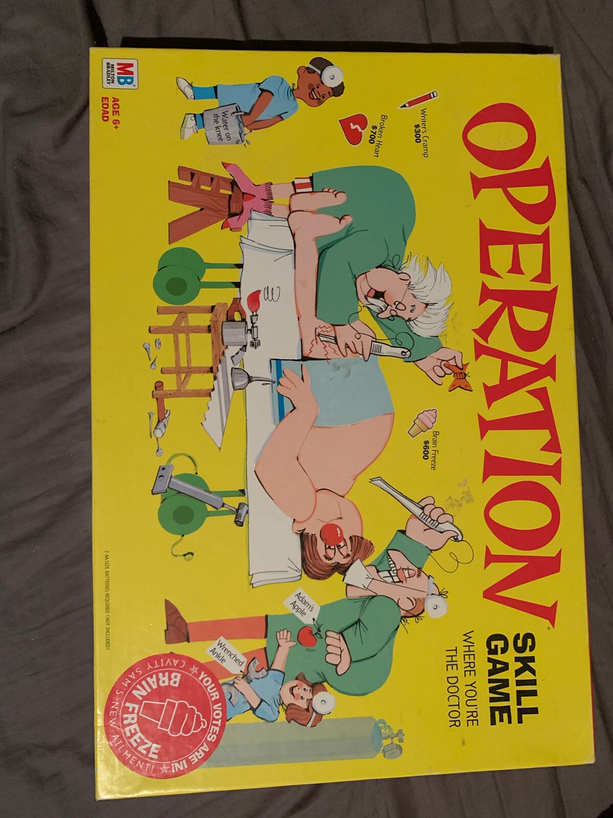 Operation Skill Game "BRAIN FREEZE" Edition Milton Bradley 2003 ...
