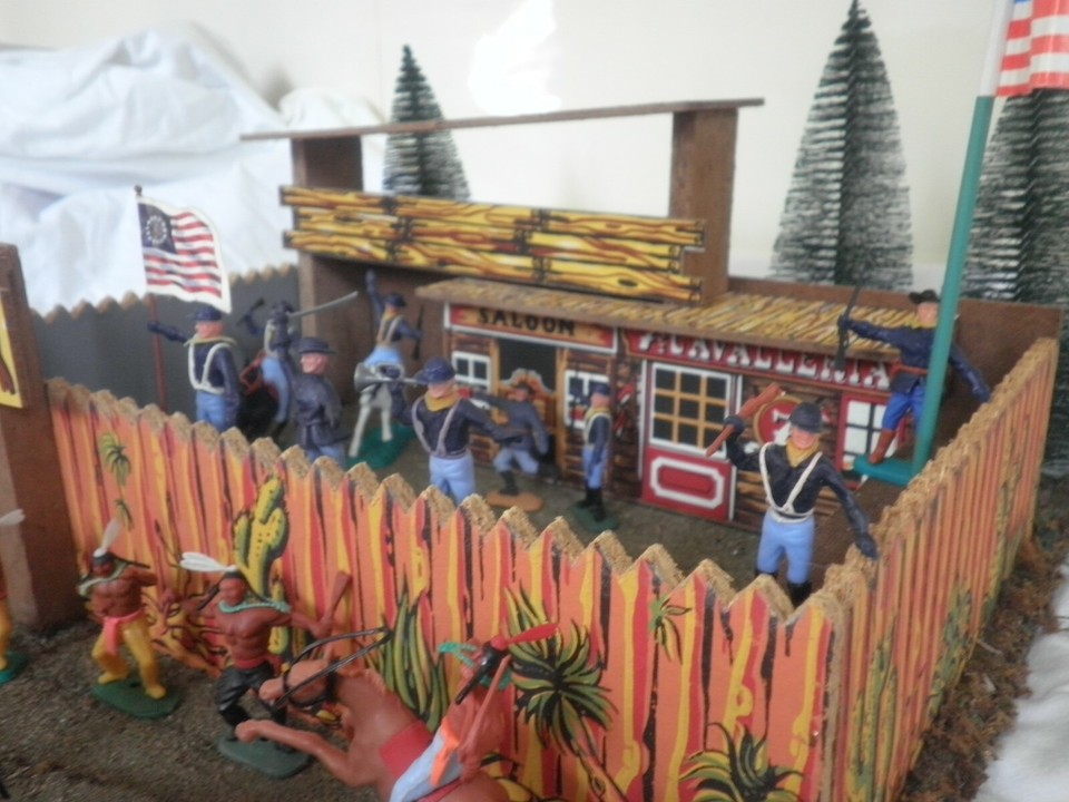 Diorama Assalto al Fortino e Little Big Horn 7° Cavalry Custer Indiani ...