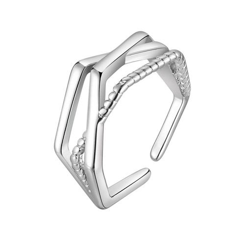 Geometric Rings for Men ,Twisted Woven Open Finger Band Adjustable Thumb Ring | eBay