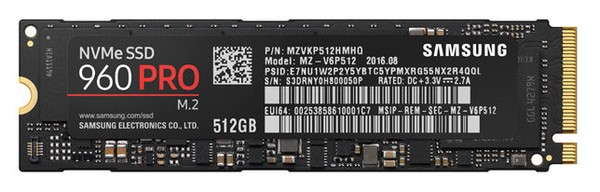 Samsung 960 Pro 512GB NVMe M.2 SSD (MZ-V6P512BW) online kaufen | eBay