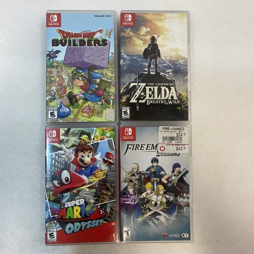 Nintendo Switch Empty Game Box Lot Of 4 Mario Dragon Quest Zelda Fire ...