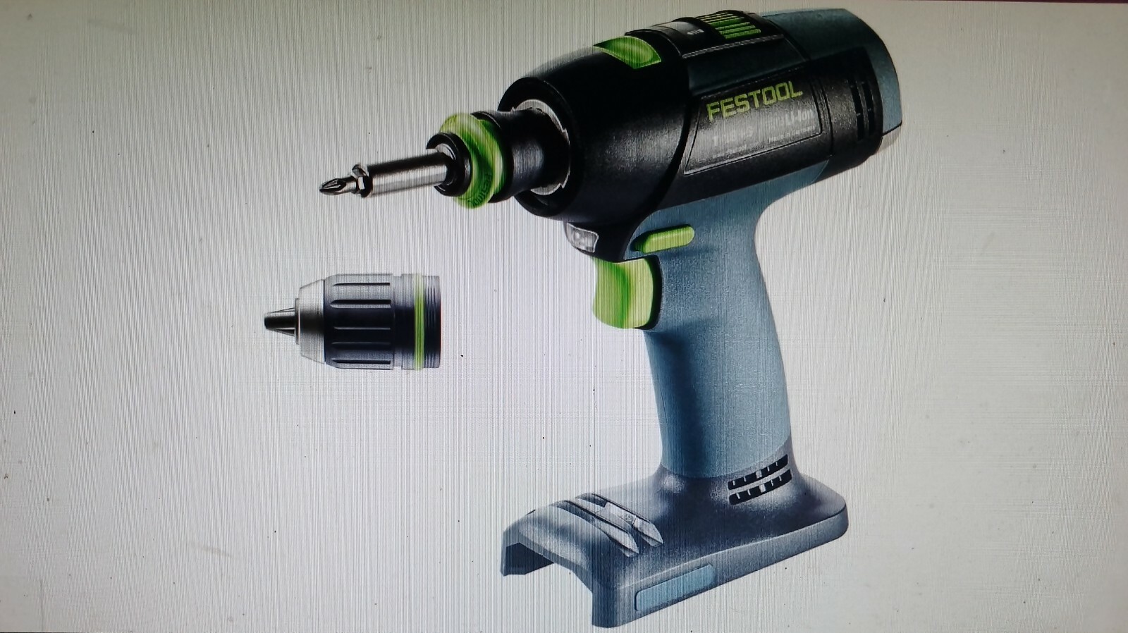 Festool CORDLESS DRILL SKIN IN SYSTAINER 18V 2-Speed, Brushless Motor ...