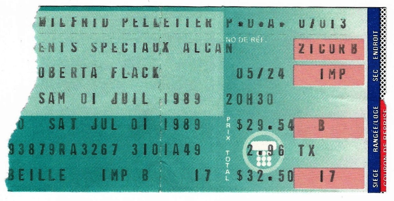 Roberta Flack 7/1/89 Montreal Quebec Canada Intl Jazz Festival Rare ...