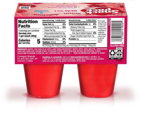 🟡 New Snack Pack Cherry Sugar Free Jello Inspired Pudding Cream Cups ...