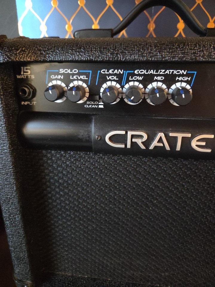 Crate GT15 15W 1x8 Electric Guitar Combo Practice Amplifier 14 Day ...