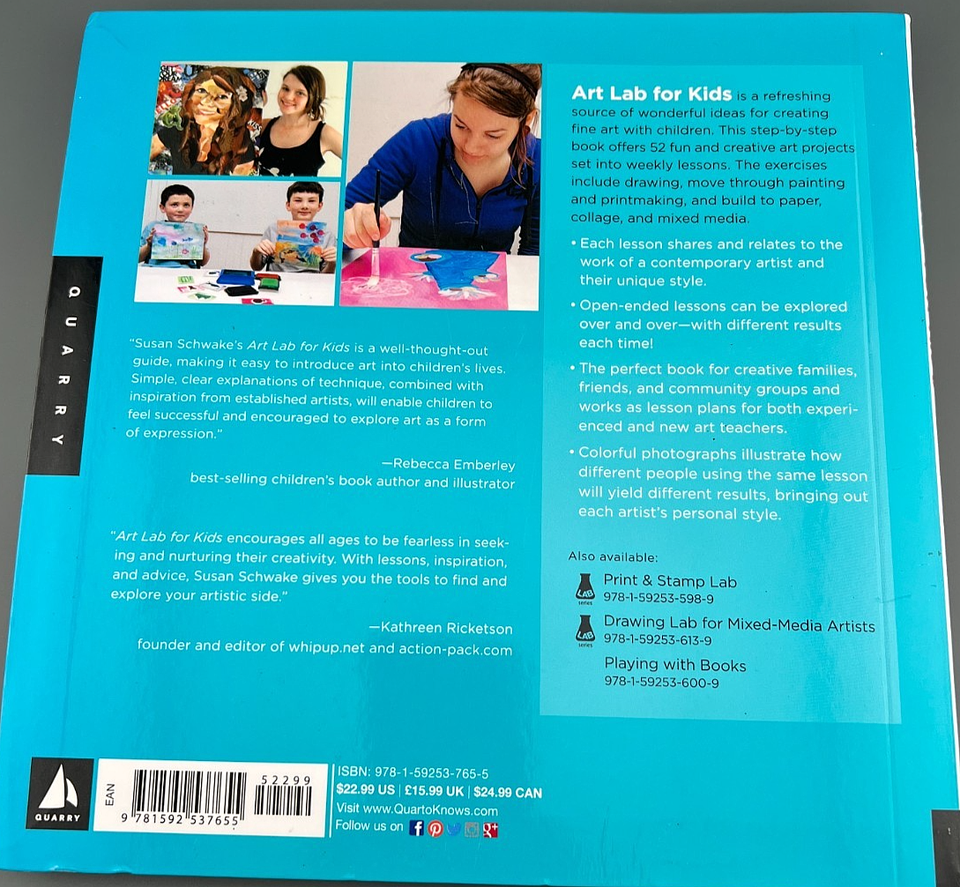 Art Lab for Kids Book 52 Creative Adventures in Drawing Painting ...