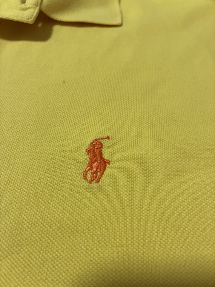 Polo Ralph Lauren Men's XLT Yellow Pony Collared Rugby Shirt | eBay