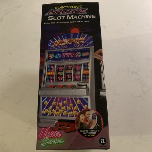 Electronic Arcade Slot Machine Neon Series Table Top Toy Ambassador ...