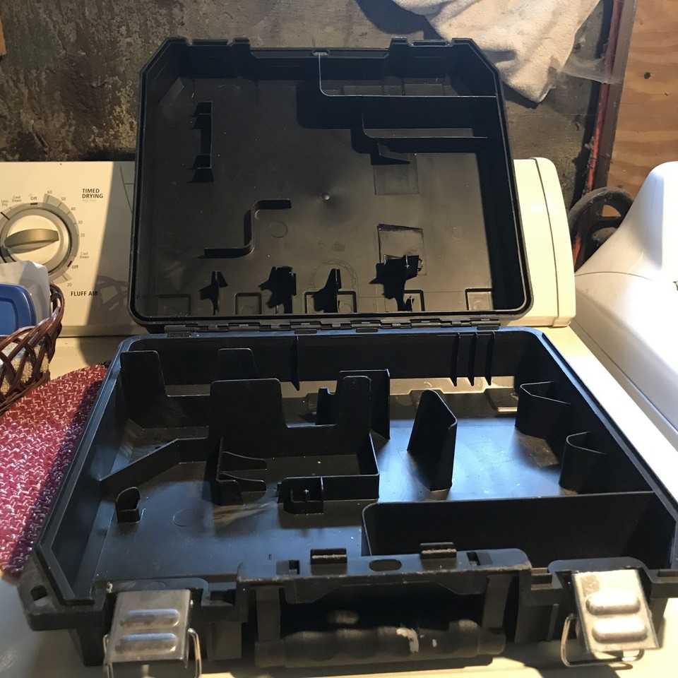 EMPTY CASE Dewalt DC980KA Hard Case Kit box TOOL KIT (14X13X4.5) GUC No ...