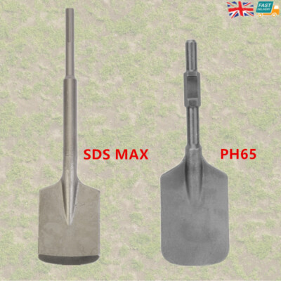 PH65/SDS MAX Square Clay Spade Shovel Chisel Bit For Hammer Drill ...