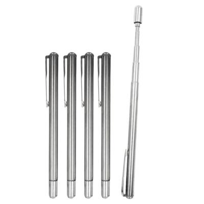 5pcs Stainless Steel Ball Point Pen Telescopic Art Ballpoint | eBay ...