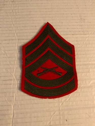 USMC Gunnery Sargent Rank Patch | eBay