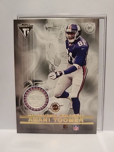 2001 Pacific Double Sided Jersey Card. Amani Toomer/Marvin Harrison | eBay