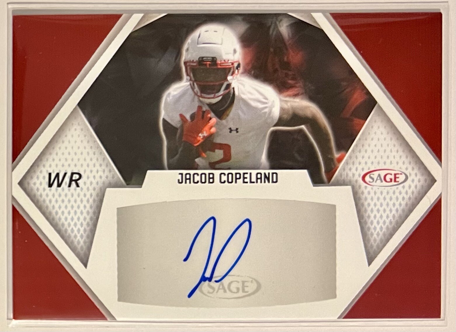 Jacob Copeland 2023 Sage Hit Red Auto Maryland Terrapins Terps ...