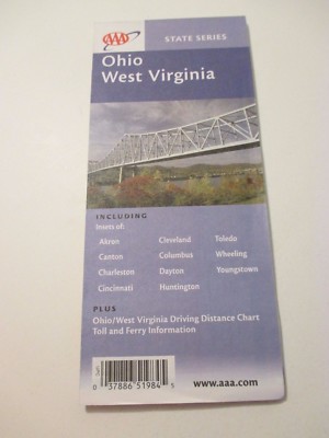 2004 AAA Ohio West Virginia US State Series Road Map | eBay