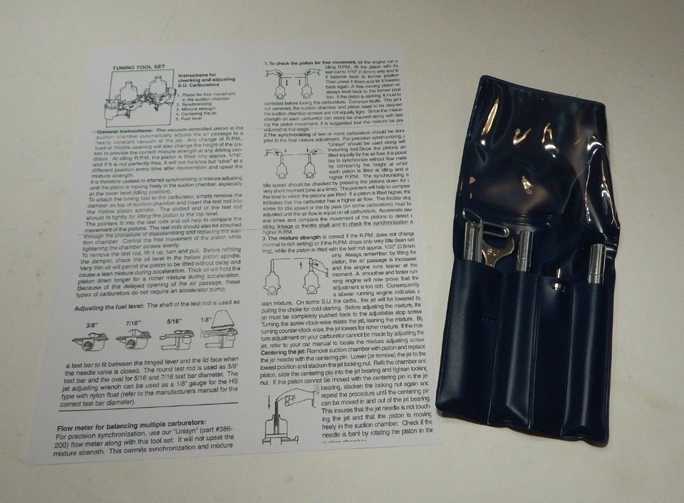 New SU Carburetor Tuning Tool Kit MG, MGA, MGB, MGC, Triumph, Spitfire ...