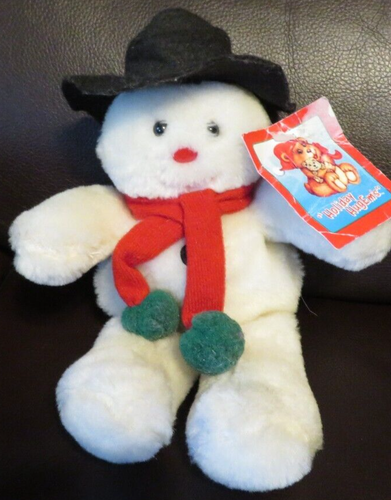 Vintage Holiday 7" Hug Em's plush Snowman with tag (SUPER RARE) | eBay