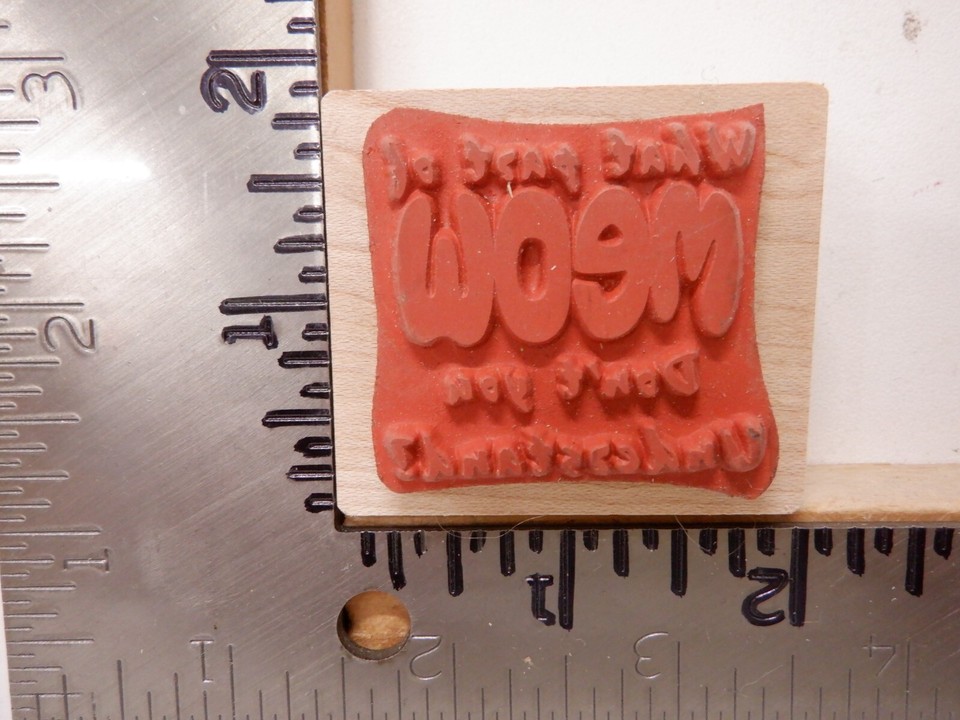 VERSES WHAT PART OF MEOW DON'T YOU UNDERSTAND WOOD RUBBER STAMP EUC ...